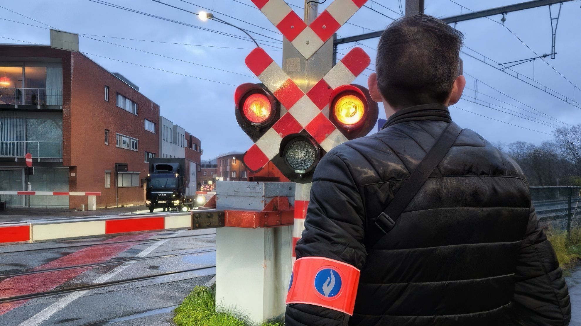 3 fietsers en 2 automobilisten betrapt die rode lichten aan overweg ...