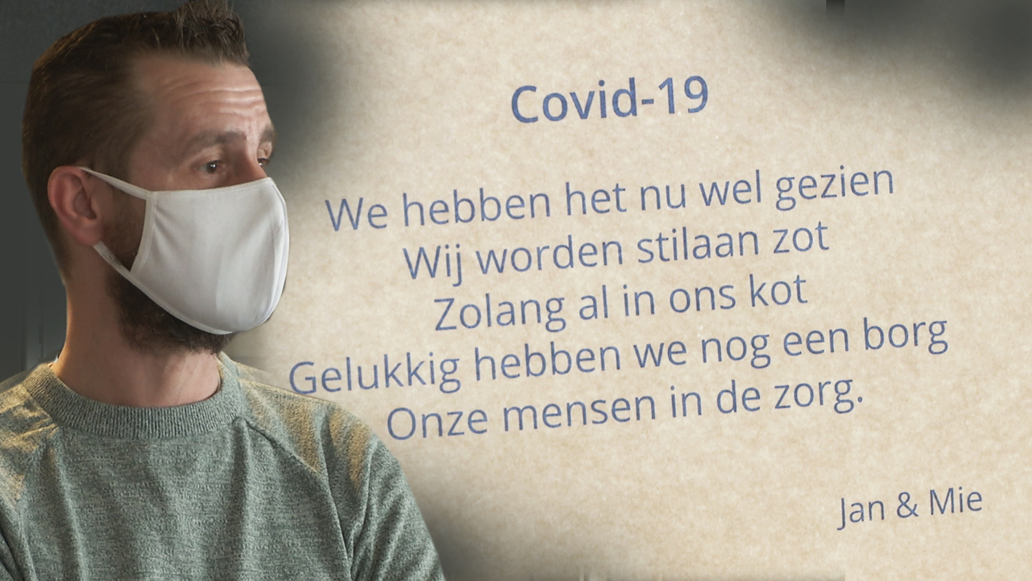 Sam Gooris in de wolken over hoopvolle gedichten wzc Lier | RTV