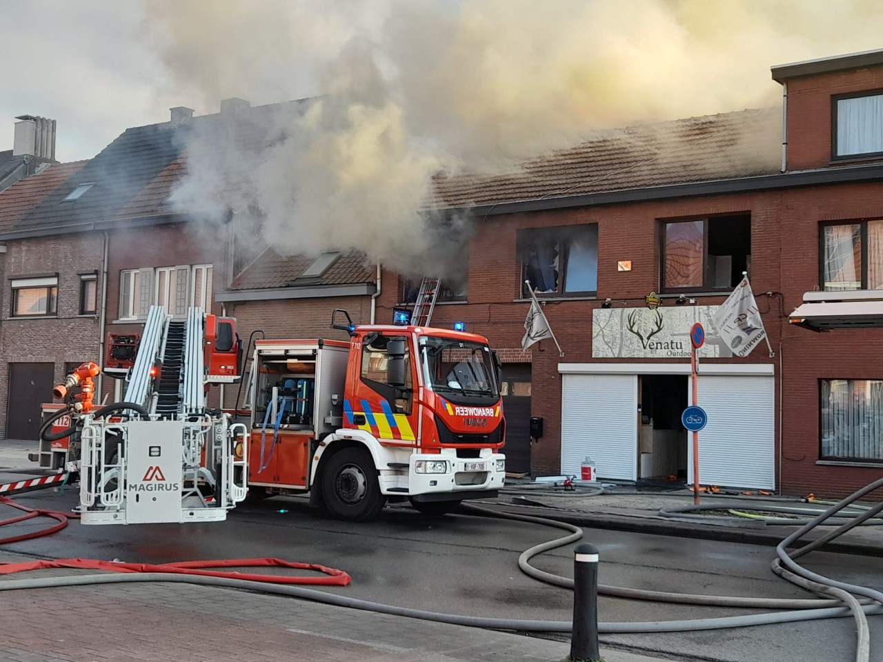 Woningbrand in centrum Turnhout | RTV