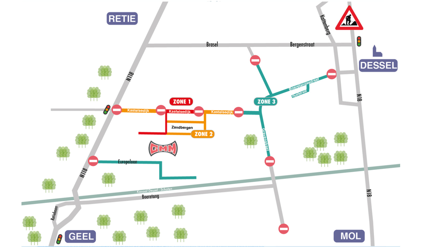 Extra verkeershinder in Dessel door Graspop Metal Meeting | RTV