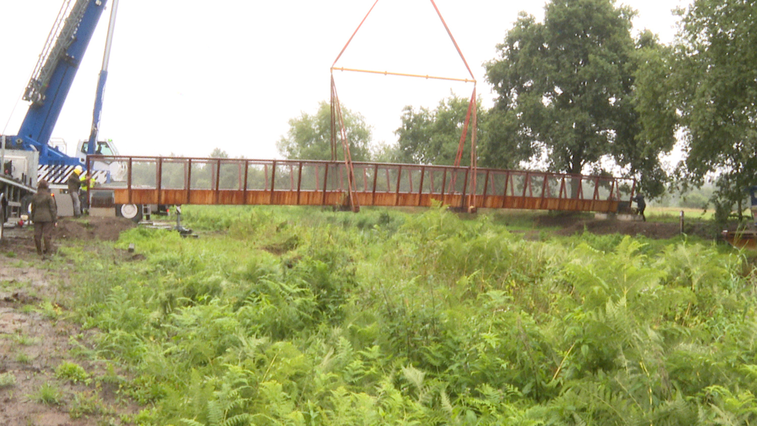 Nieuwe wandelbrug over de Kleine Nete: nieuwe wandelroutes | RTV