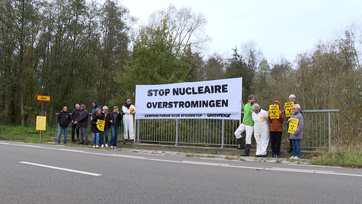 Protest tegen 'nucleaire' overstromingen van Molse Nete | RTV