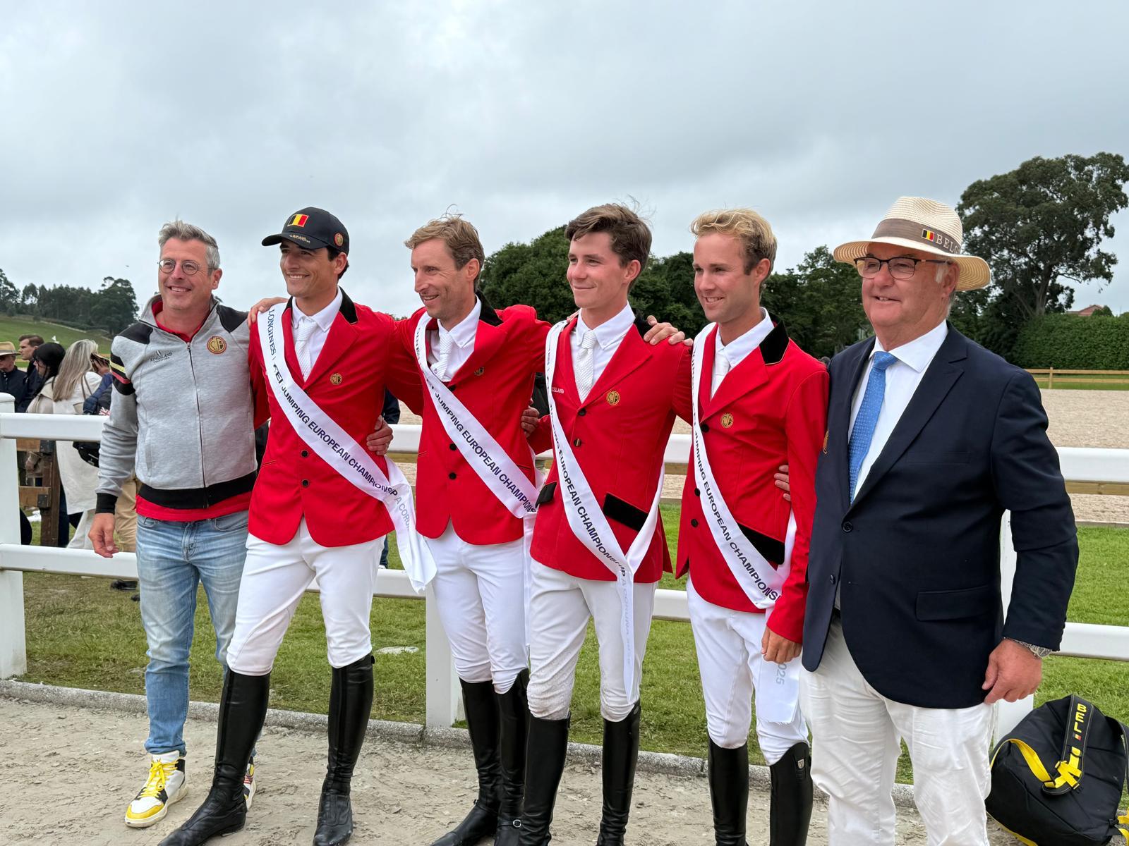 Thibeau Spits pakt goud met team Belgium op EK Jumping | RTV
