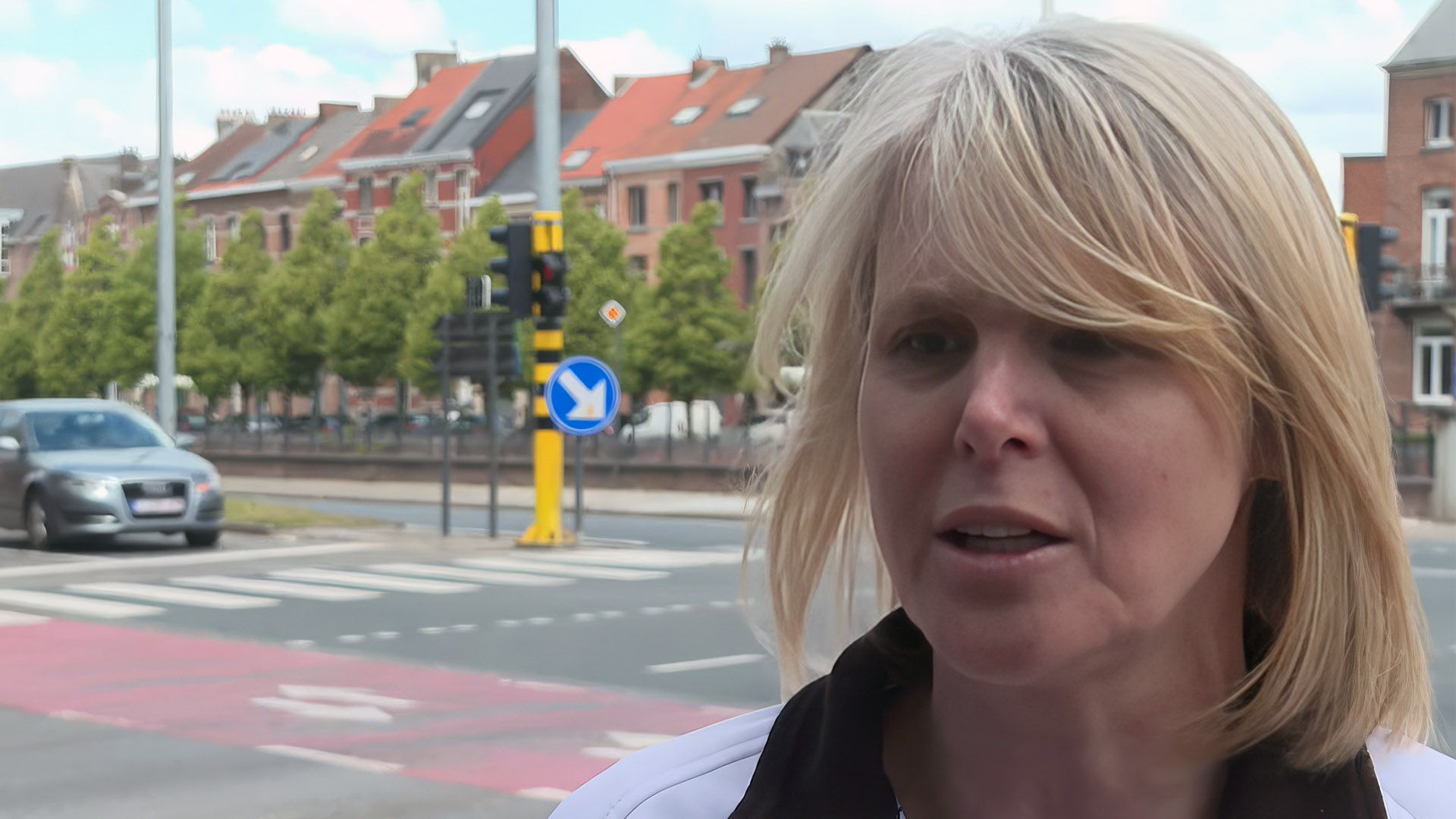 Kim Brooks, gemeenteraadslid voor Vlaams Belang in Mechelen, neemt ...
