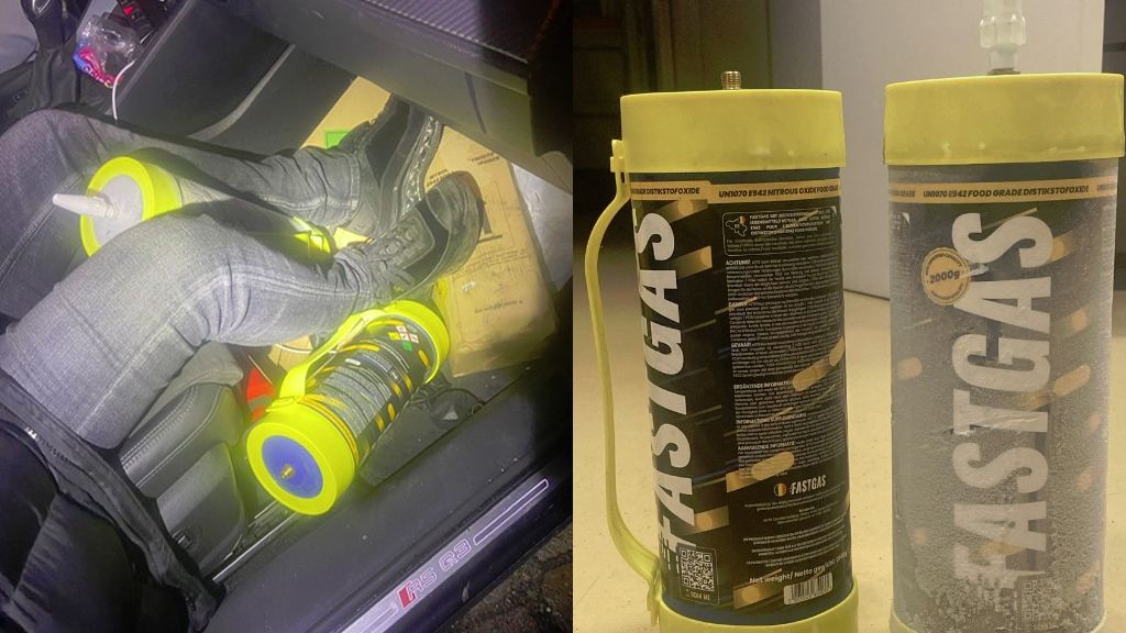 450 flessen lachgas in Mechelen: Koning van het lachgas in de cel | RTV