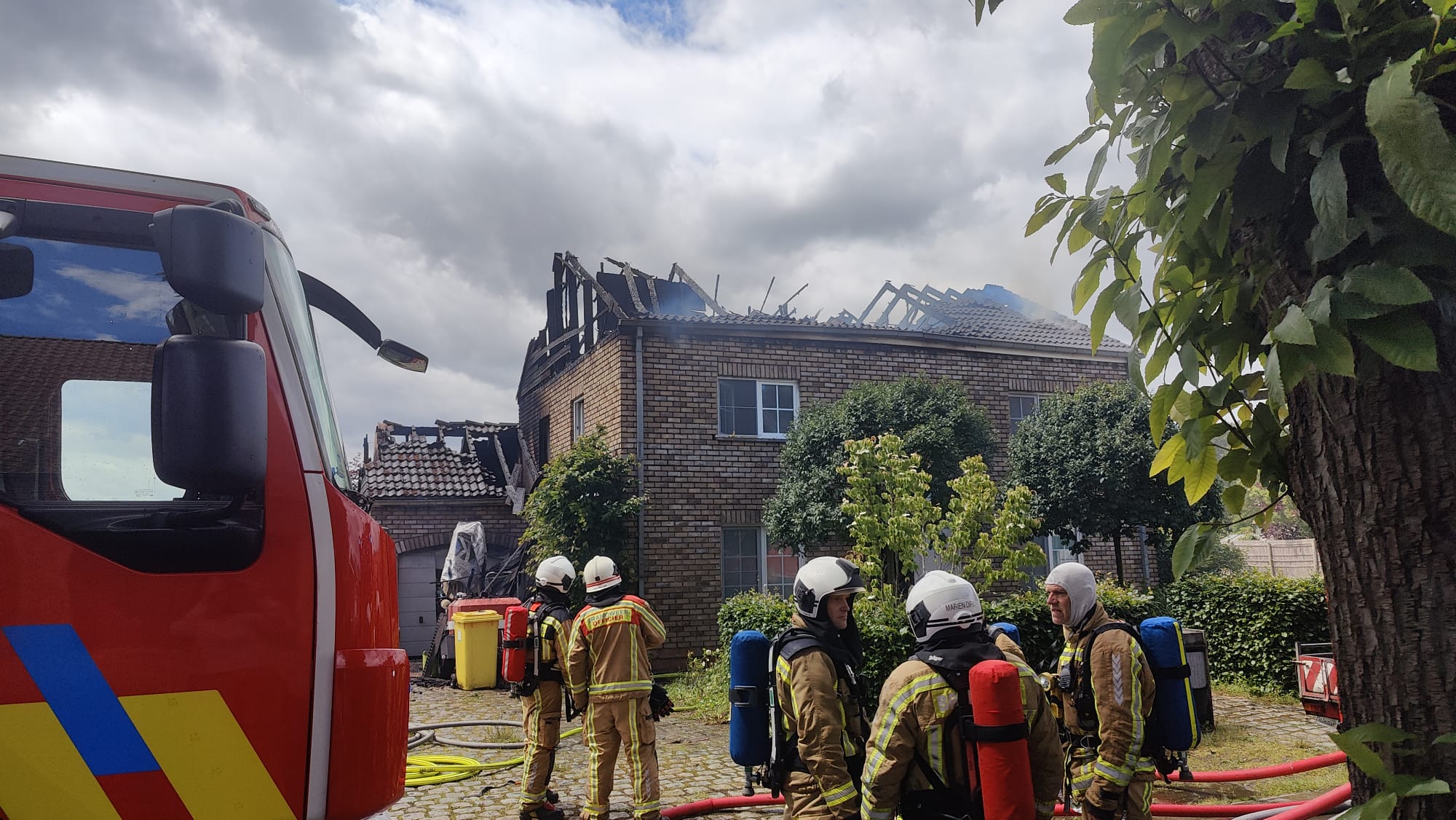 Brand in huis in Itegem: schade is zeer groot | RTV