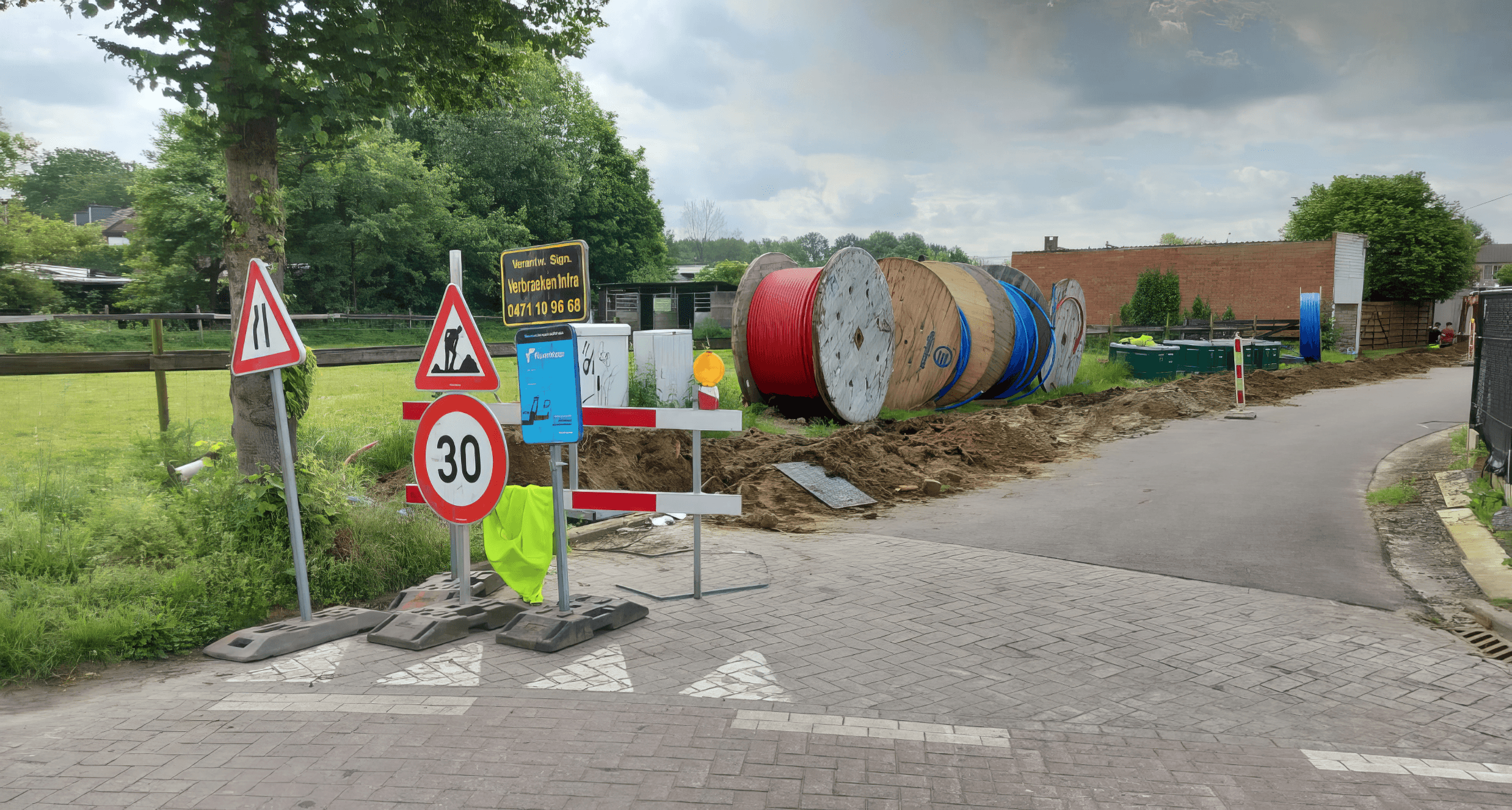 Stilgelegde werken Fiberklaar in Nijlen herstarten | RTV